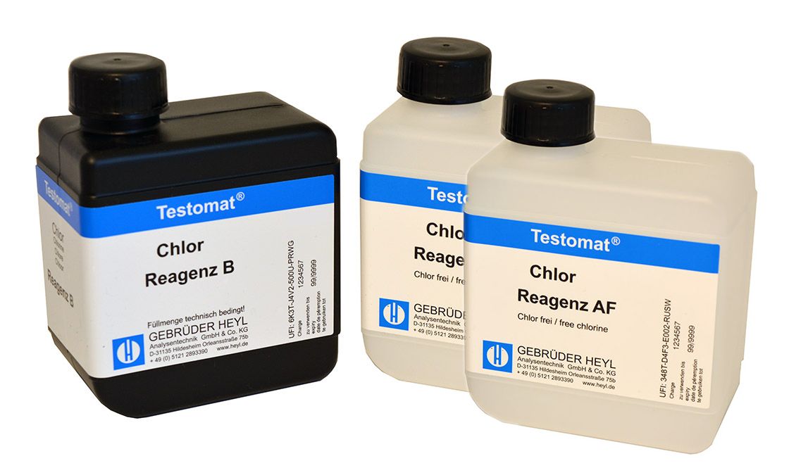 Testomat® LAB CL chlorine reagent set F (free chlorine) 2x 500 ml AF ...